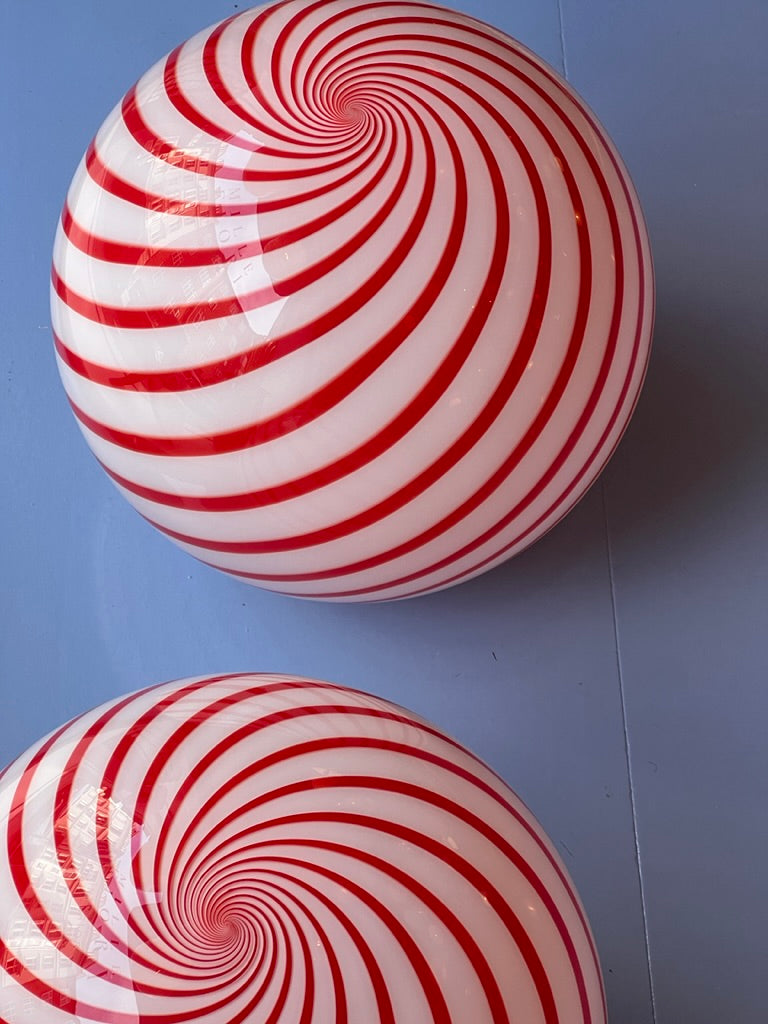 Ceiling lamp - Red swirl (D40) – Millefiori Interior