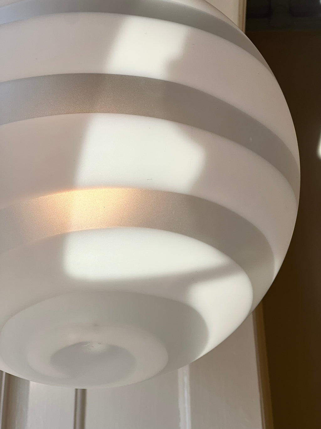 Vintage Murano white/blurred ceiling lamp (D35) – Millefiori Interior